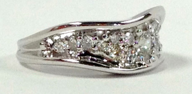 blue sapphire bubble wave ring - R H Weber Jewelry, LLC